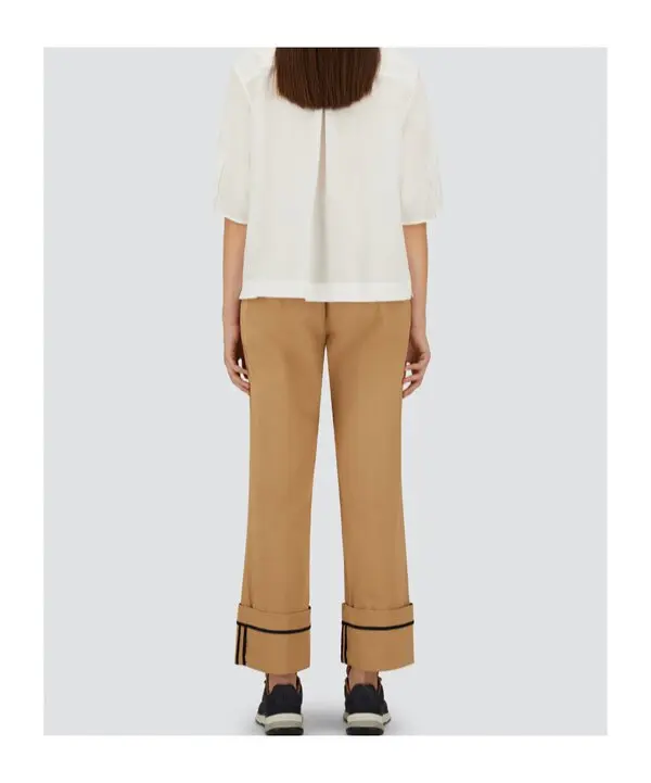 Herno Elasticated Waist Trousers With Turn-up Cuffs