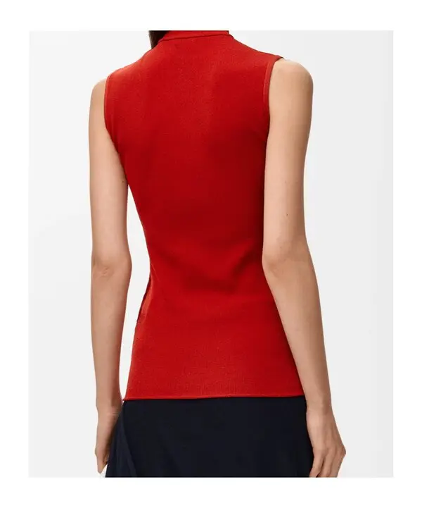 Loewe Sleeveless Ribbed Turtleneck Top