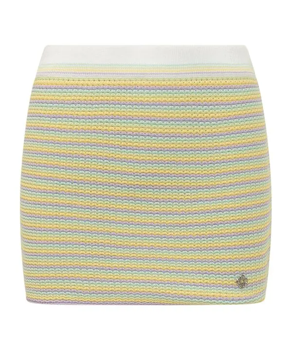 Casablanca Striped Mini Skirt - Multicolor