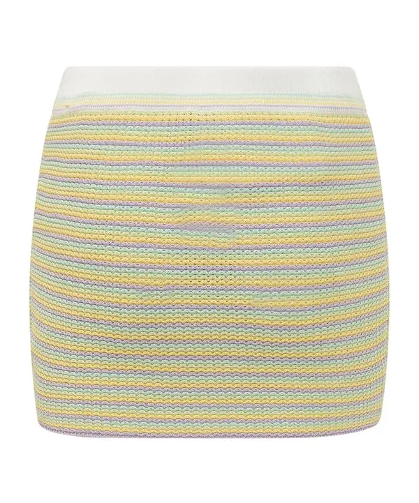 Casablanca Striped Mini Skirt - Multicolor