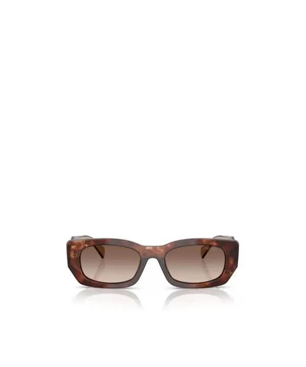 Prada Rectangular Frame Sunglasses - Brown