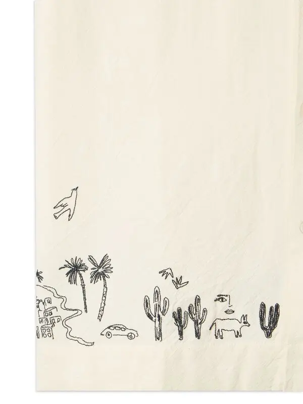 Paul Smith Graphic Camp-collar Shirt - White