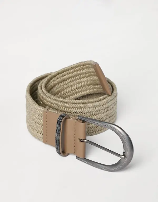 Brunello Cucinelli Braided Loop Belt - Beige