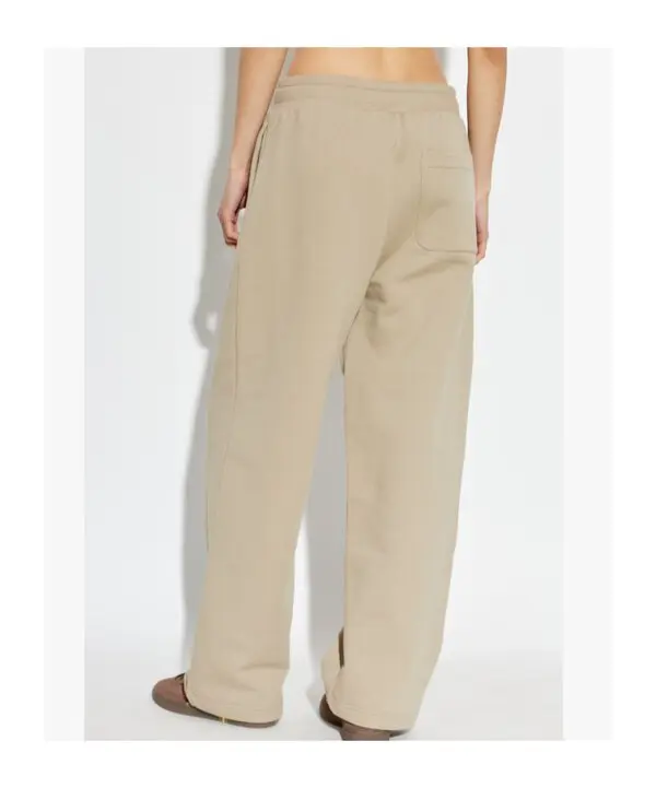 AMI Paris Drawstring Wide Leg Sweatpants - Nude