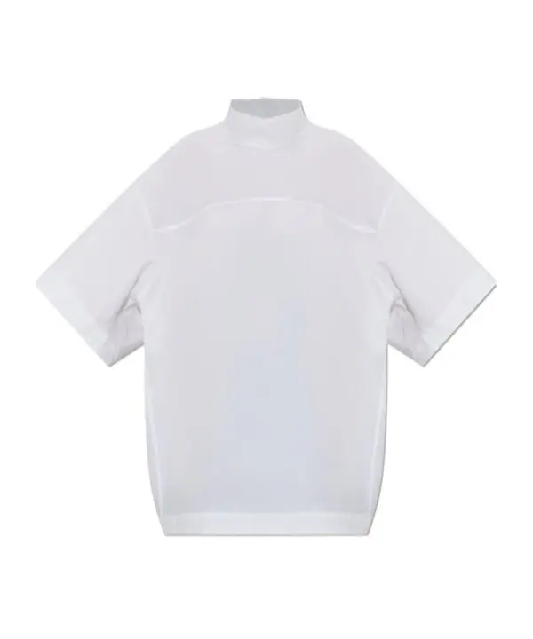 Ami High Neck Short Sleeve T-shirt - White