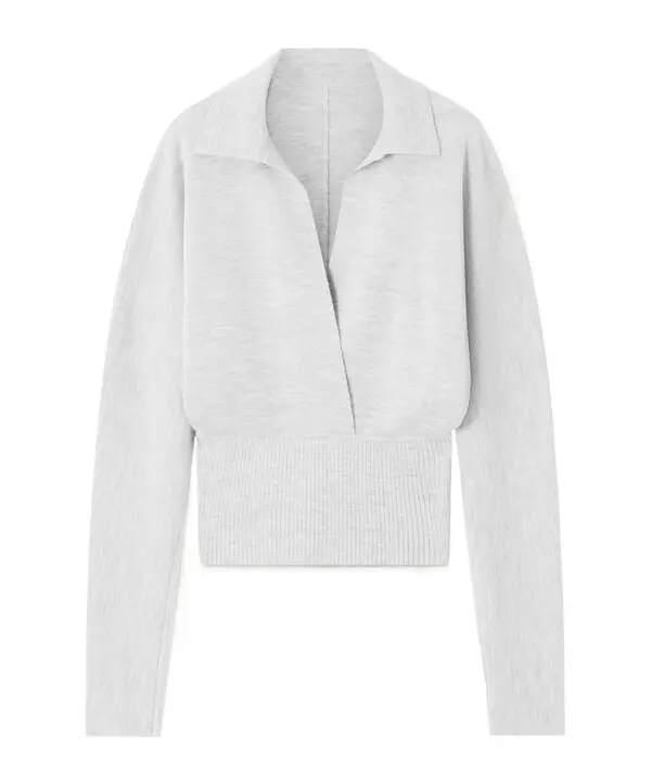 LANVIN Convertible Wool-blend Sweater - White