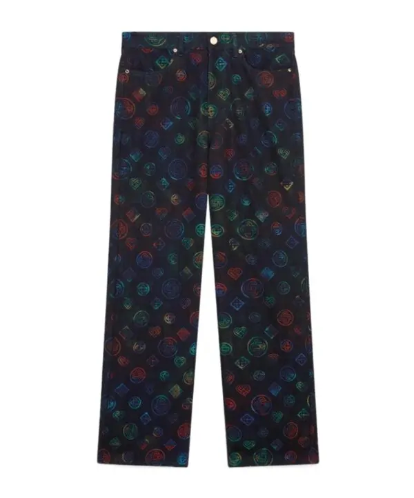 Casablanca Heatmap Monogram Straight Jeans