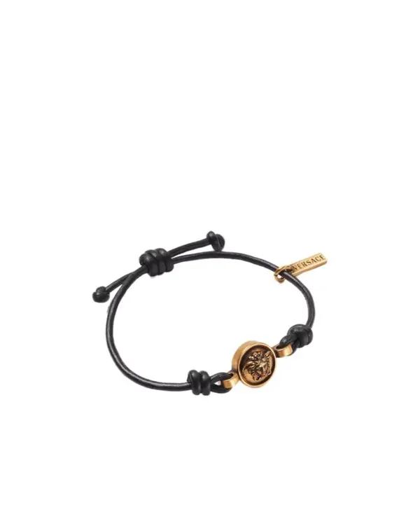 Versace Medusa Cord Bracelet - Black