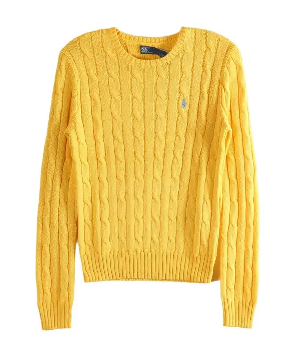 Polo Ralph Lauren Embroidered Pony Crewneck Jumper - Yellow