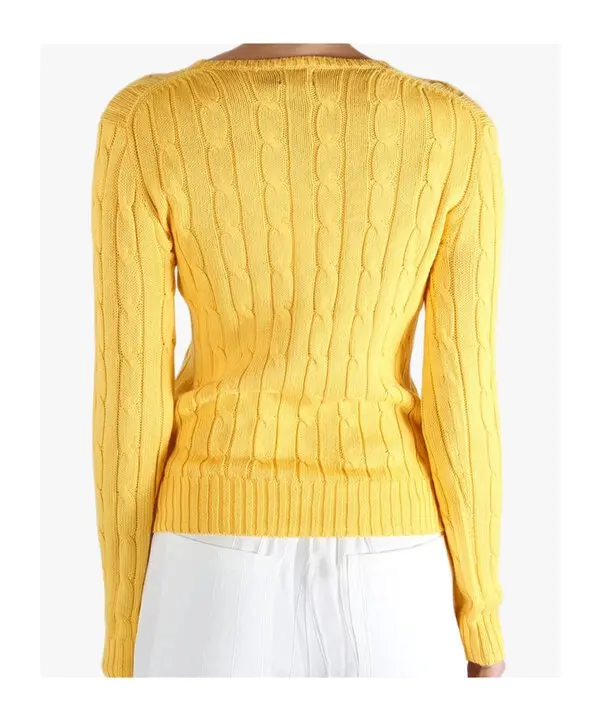 Polo Ralph Lauren Embroidered Pony Crewneck Jumper - Yellow