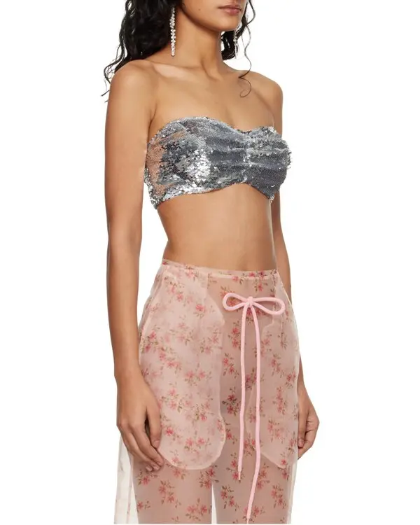 Simone Rocha Sequined Bandeau Top