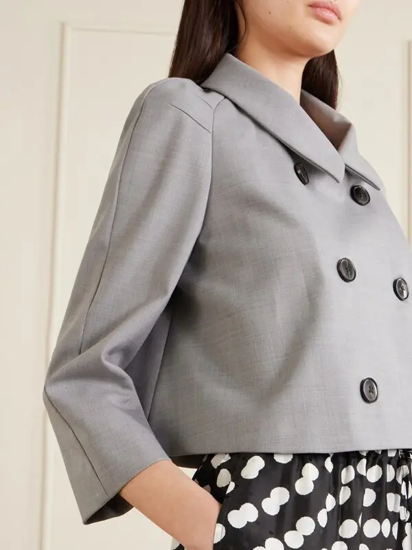 Dries Van Noten Cropped Double-breasted Jacket