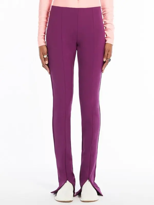 Sportmax Zip-cuff Slim-fit Trousers