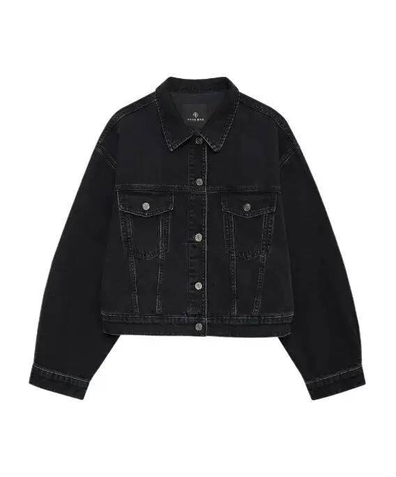 ANINE BING Quincy Button-up Jacket - Black