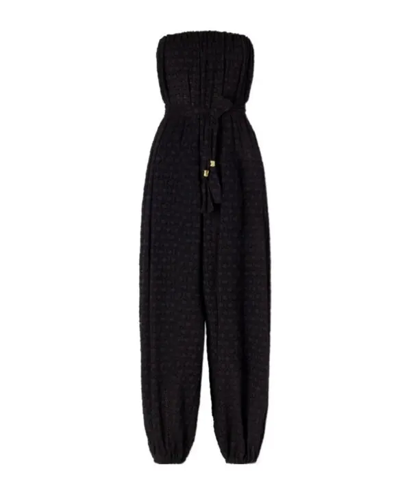ERES Jacquard Strapless Jumpsuit - Black