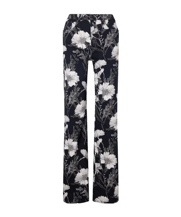 R13 Floral Print Mid-rise Straight-leg Jeans - Black