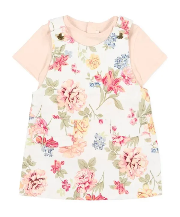 Chloé Floral Print Two-piece Jumpsuit Set - Multi-color