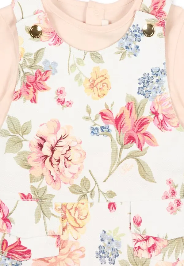 Chloé Floral Print Two-piece Jumpsuit Set - Multi-color