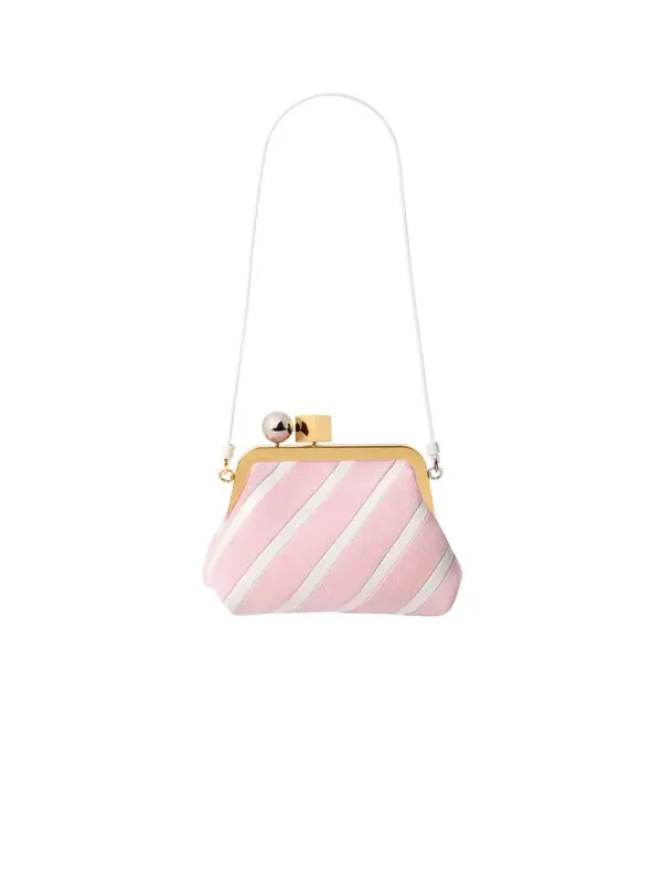 Jacquemus Le Berlingot Frame Clutch Bag - Light Pink/white