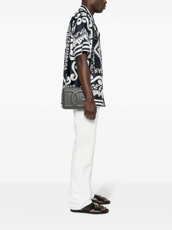 Dolce & Gabbana Logo-embossed Leather Shoulder Bag