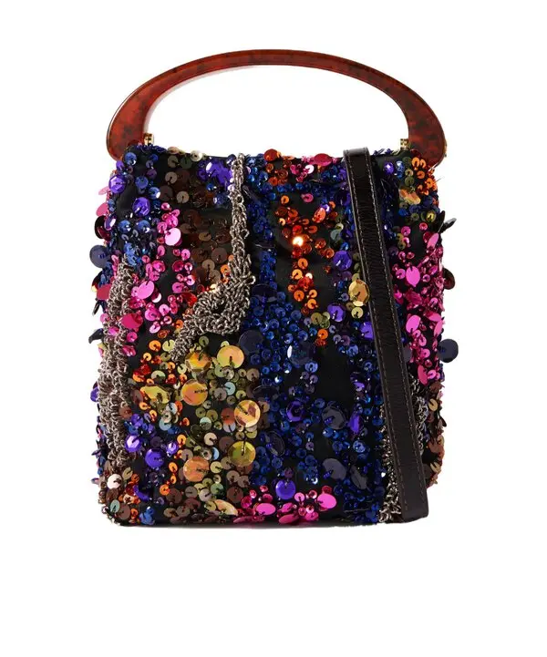 Dries Van Noten Sequined Shoulder Strap Bag