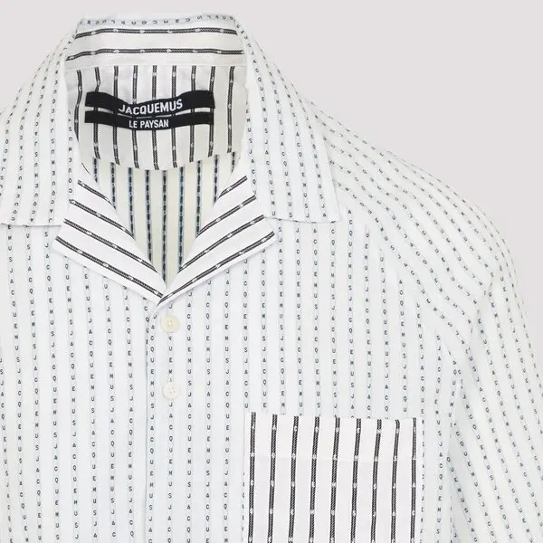 Jacquemus The Romarin Logo-stripe Shirt