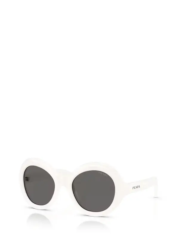 Prada Oversized Round Frame Sunglasses - Gray