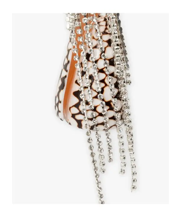 Dries Van Noten Embellished Pendant Necklace With Seashells, Beads, And Rhinestones
