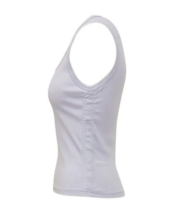 Burberry Square Neck Ribbed Tank Top