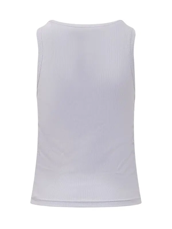 Burberry Square Neck Ribbed Tank Top