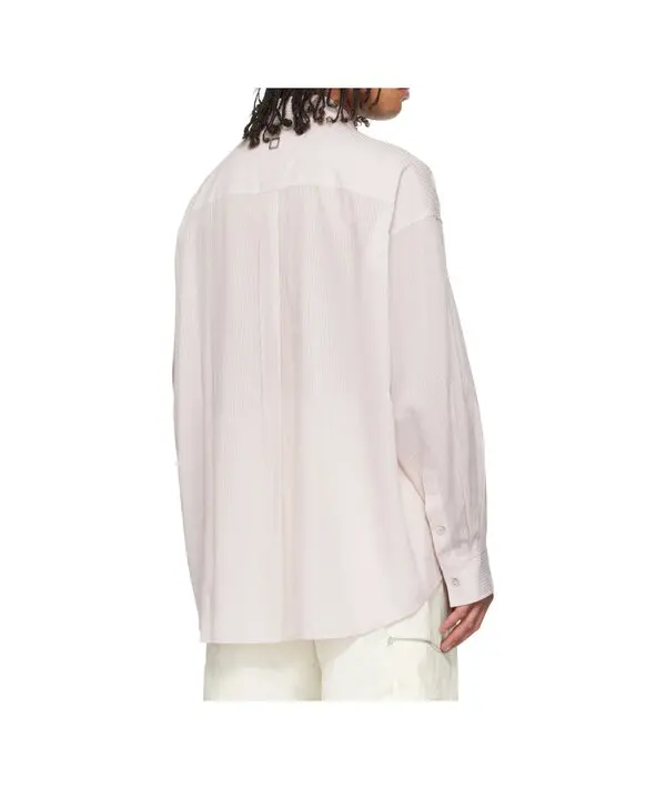 WOOYOUNGMI Striped Long-sleeved Shirt - Pink