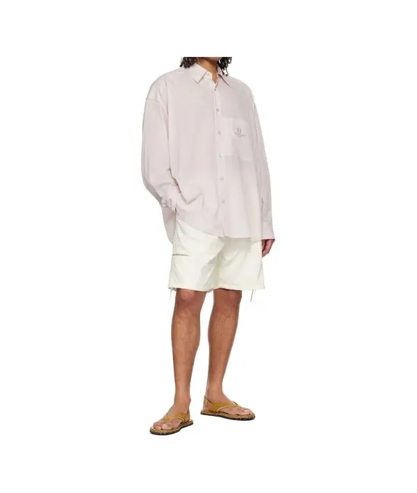 WOOYOUNGMI Striped Long-sleeved Shirt - Pink