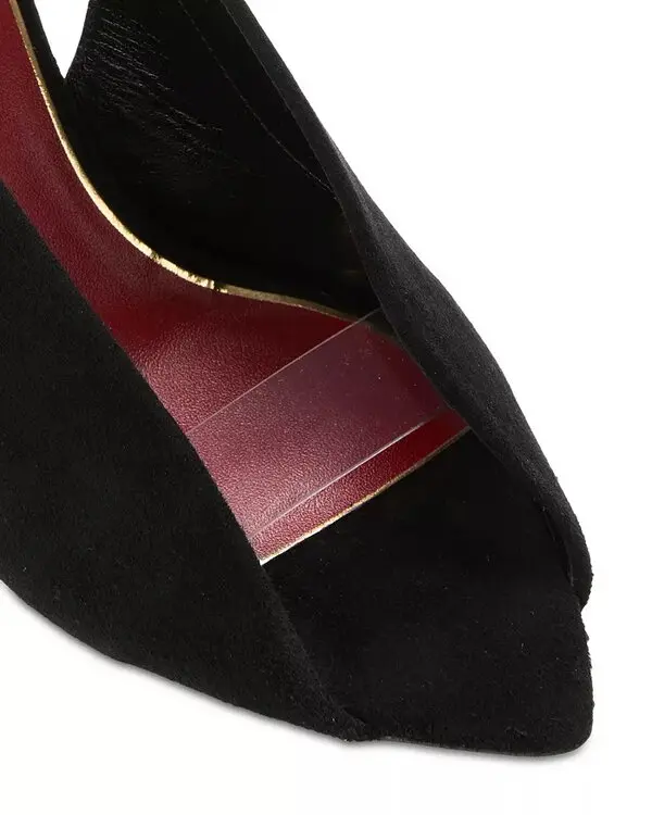 Valentino Garavani Pointed Toe Slingback High Heel Sandals