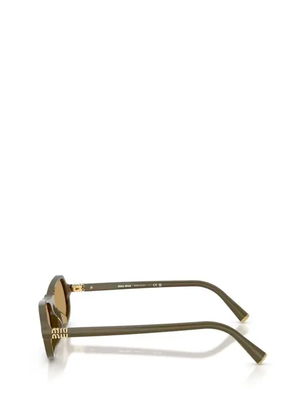 Miu Miu Miu Regard Geometric Frame Sunglasses - Nude