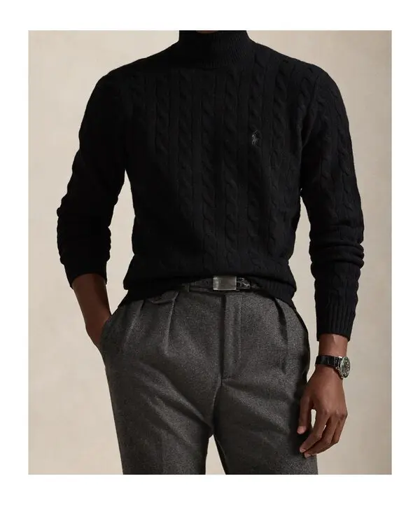 Polo Ralph Lauren Embroidered Pony Roll Neck Jumper