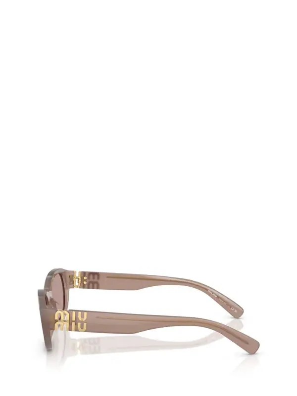 Miu Miu Oval Frame Sunglasses - Grey