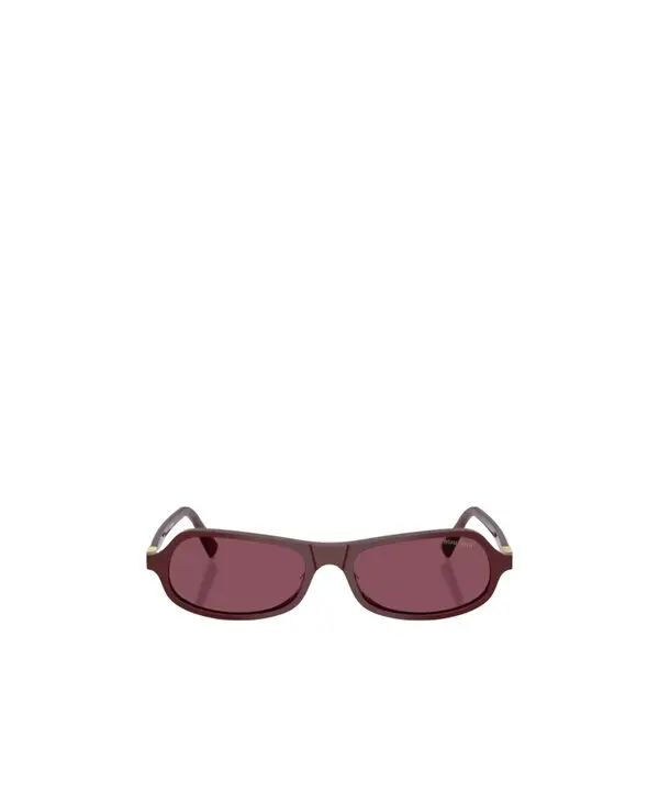 Miu Miu Full-rim Sunglasses With Tinted Lenses - Red
