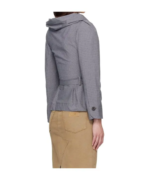 VIVIENNE WESTWOOD Ruched Gingham Blazer