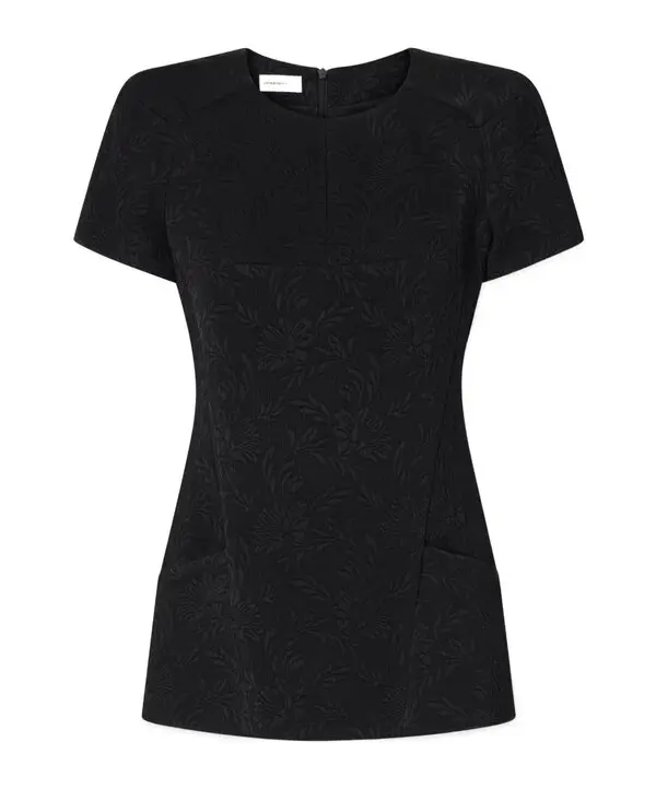 Dries Van Noten Matelassé Floral-jacquard Top