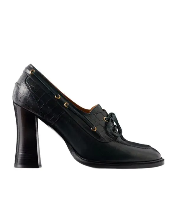 Bally Saule Croc-effect Leather Pumps
