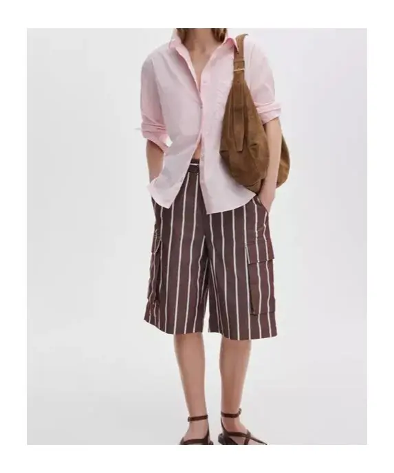RAG  BONE Rag & Bone Victoria Striped Cargo Shorts