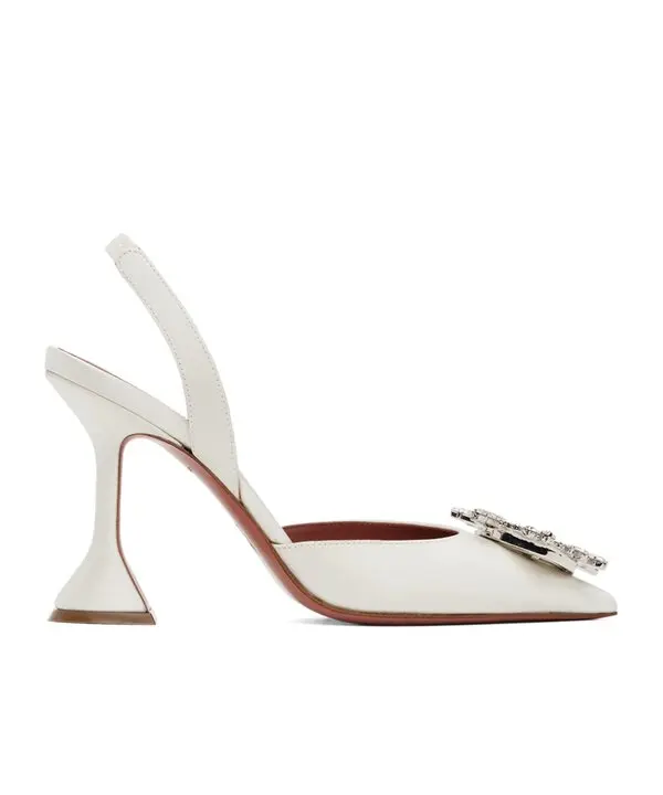 Amina Muaddi Begum Pointed Slingback High Heels