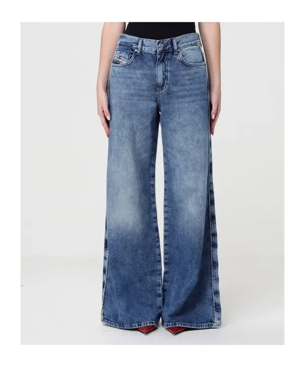 DIESEL® Belt Loop Wide Leg Jeans - Blue