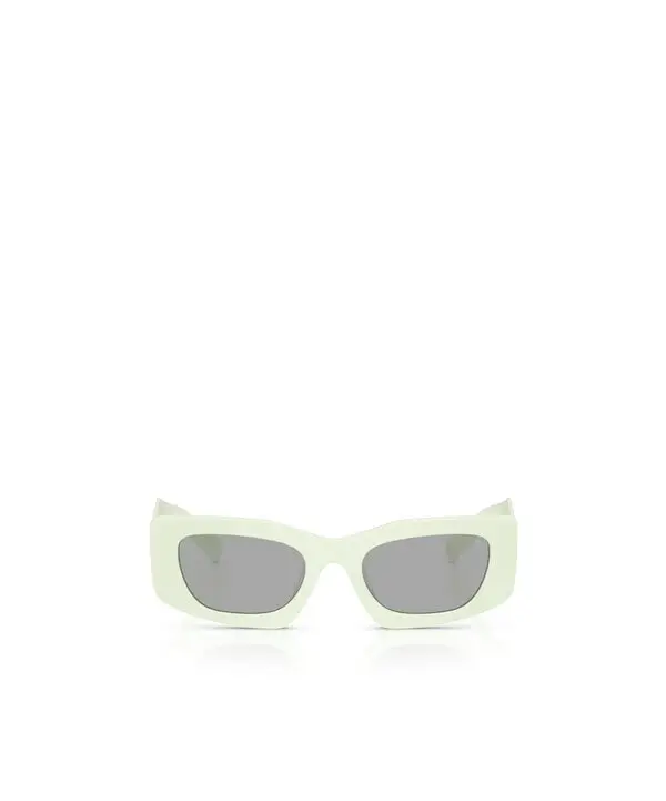 Prada Triangular Logo Butterfly Frame Sunglasses - Gray