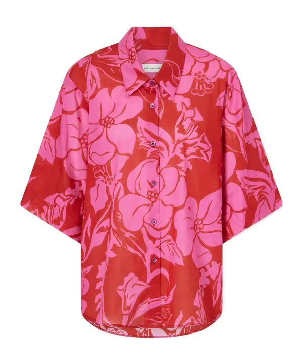 Dries Van Noten Floral-print Cotton-voile Shirt