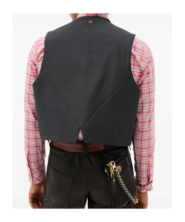 Versace V-neck Button-up Gilet