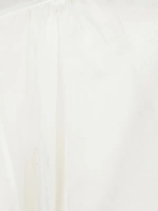 FORTE_FORTE Sleeveless Shirt With Band Collar - White