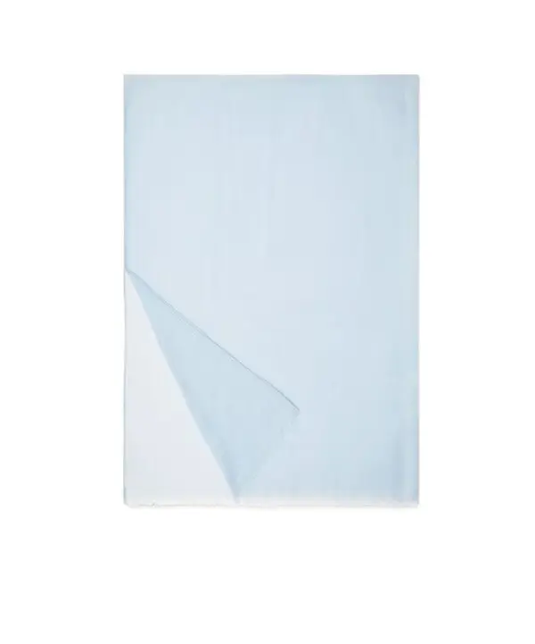 Loro Piana Unique Stole With Hand-stitched Rolled Edges And Tassel Trim - Tradewind