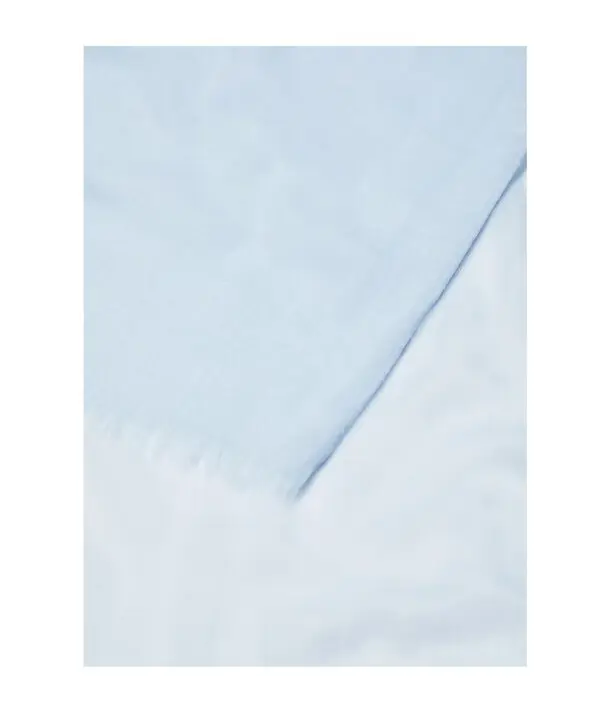 Loro Piana Unique Stole With Hand-stitched Rolled Edges And Tassel Trim - Tradewind
