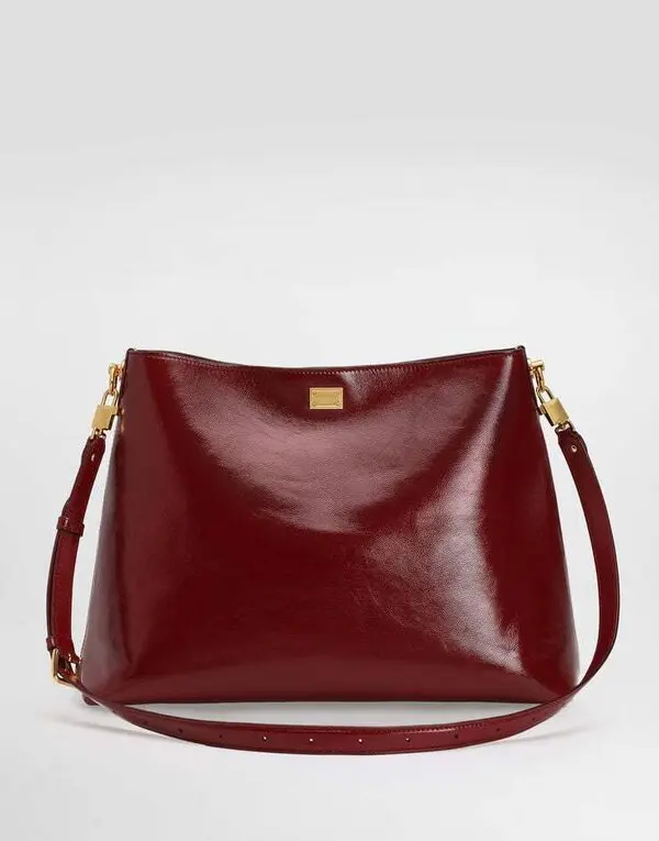 Dolce & Gabbana Tumbled Leather Shoulder Bag